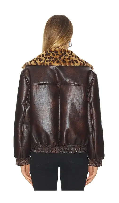 Blanknyc Faux Leather Jacket With Faux Fur