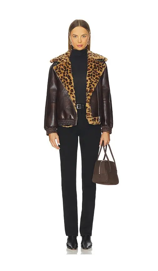 Blanknyc Faux Leather Jacket With Faux Fur