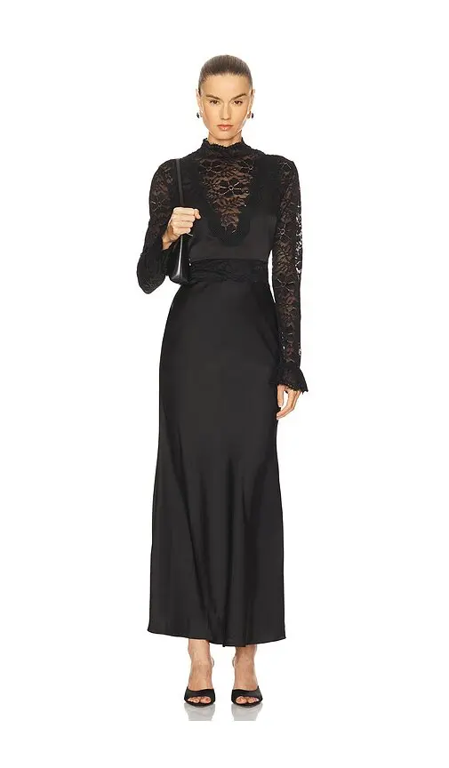 ELLIATT Margot Long Sleeve Gown - Black