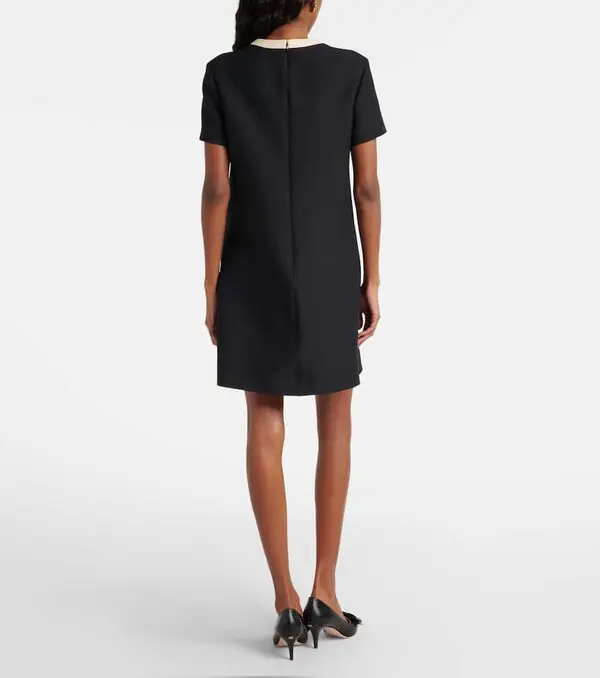 Valentino Garavani Crepe Couture Vgold Minidress