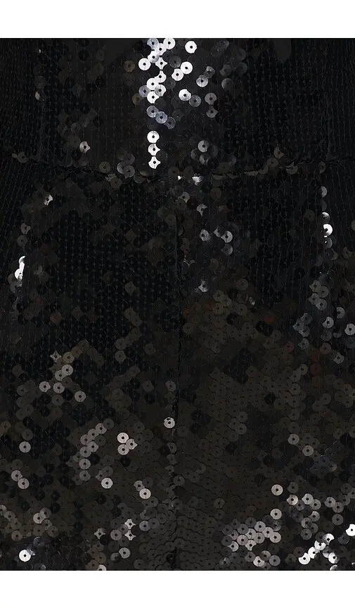 Bardot Daveen Long Sleeve Sequin Playsuit