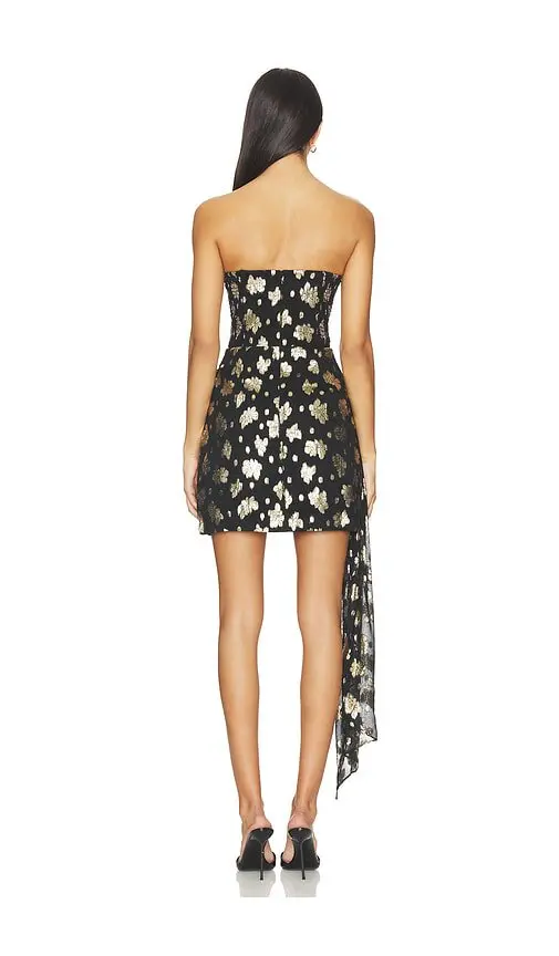 Amanda Uprichard Alaia Draped Mini Dress