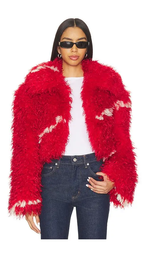 JAKKE Spun Faux Fur Jacket