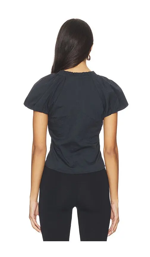 Free People Ruffled Trim Blouse