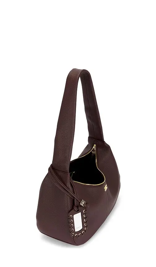 GANNI Grained Medium Hobo Bag