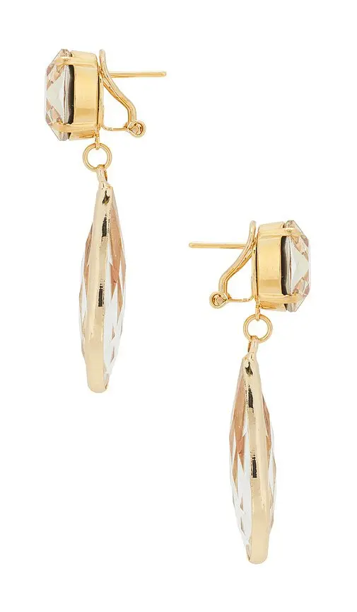 ANTON HEUNIS Omega Clasp Colour Drop Earrings