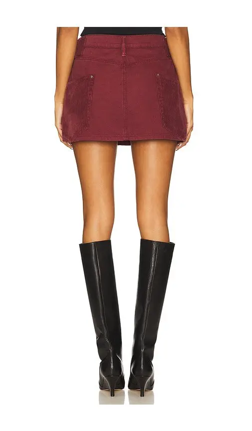 AFRM The Chippy Belted Micro Mini Skirt