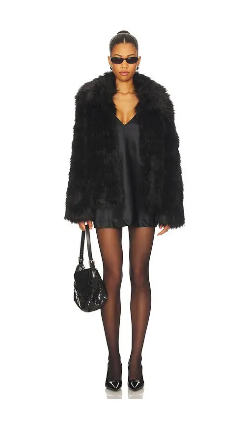 Superdown Kennedy Faux Fur Coat
