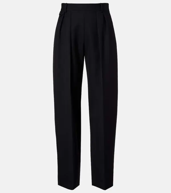 Khaite Dugan Wool Tapered Trousers