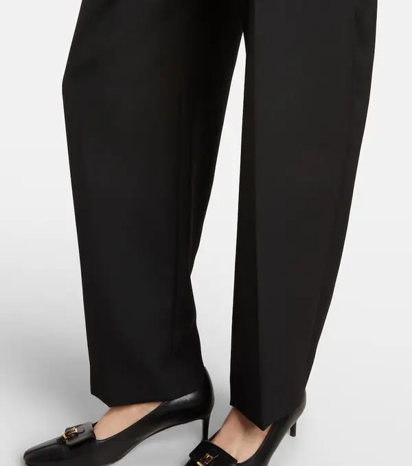 Khaite Dugan Wool Tapered Trousers