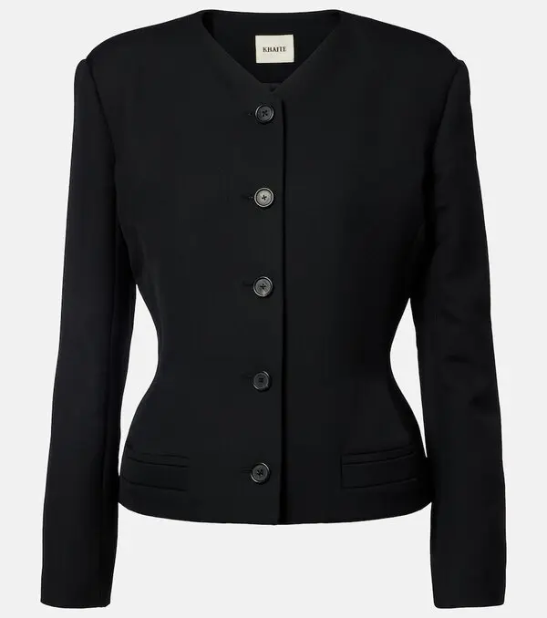 Khaite Nara Wool Jacket - Black