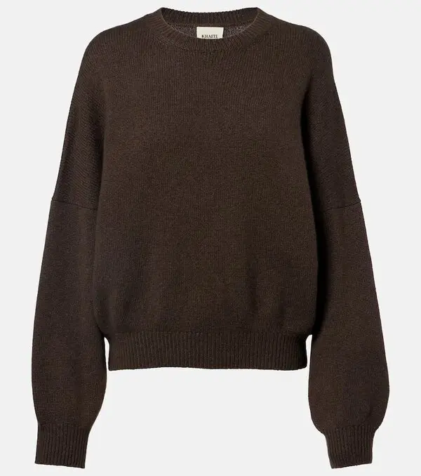 Khaite Margaux Cashmere Sweater - Brown