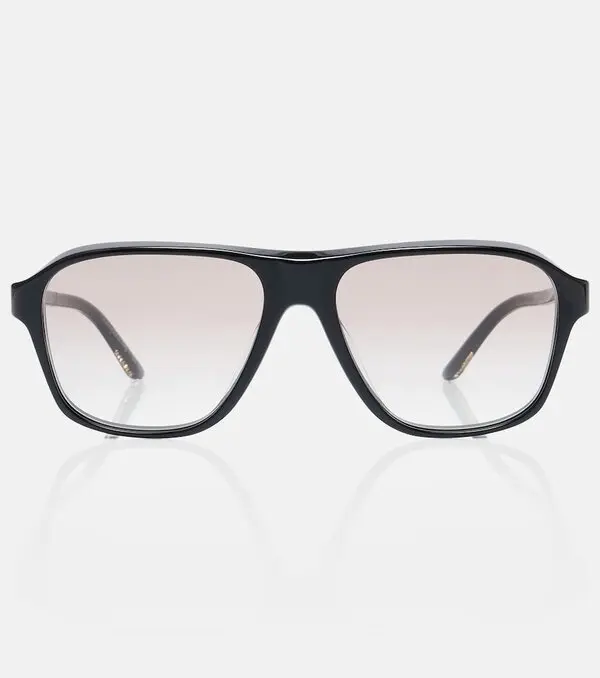 Khaite X Oliver Peoples 1978rx Oversized Sunglasses - Black