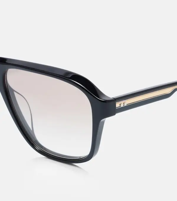 Khaite X Oliver Peoples 1978rx Oversized Sunglasses - Black