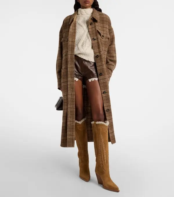 Paris Texas Winter El Dorado Suede Cowboy Boots