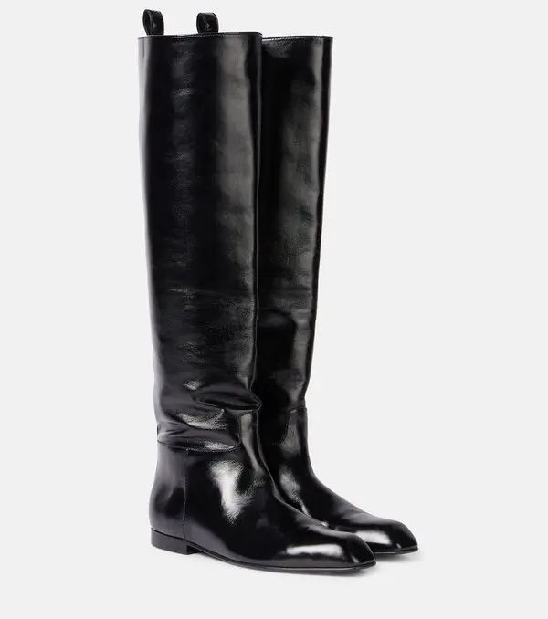Khaite Colt Leather Knee-high Boots - Black