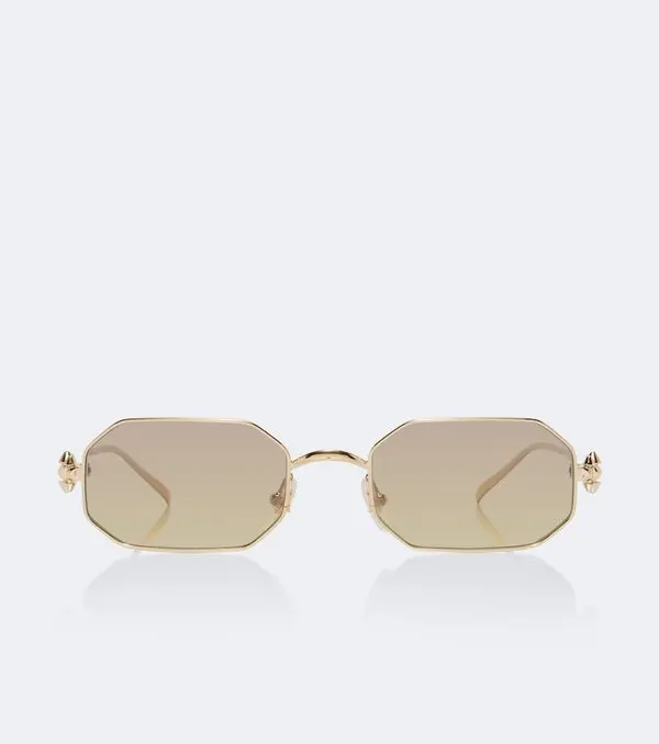 Cartier Clash De Rectangular Sunglasses - Gold