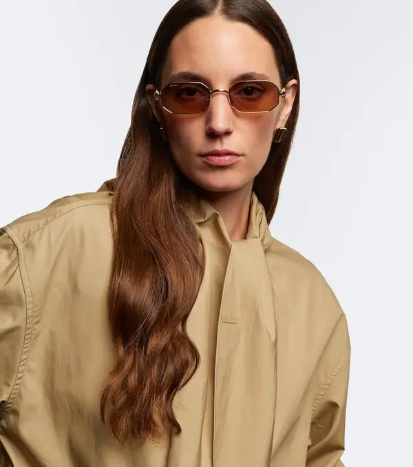 Cartier Clash De Rectangular Sunglasses - Gold