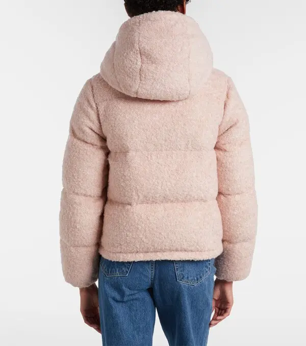Moncler Virieu Hooded Bouclé Down Jacket