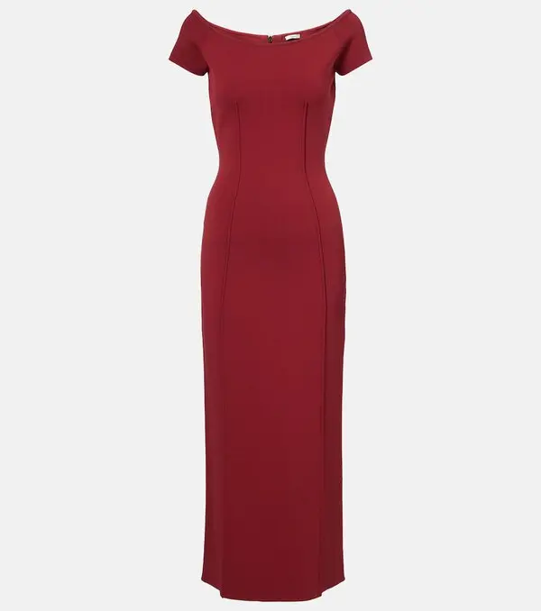 JOSEPH Foin Jersey Midi Dress - Red