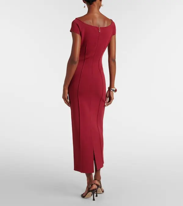 JOSEPH Foin Jersey Midi Dress - Red