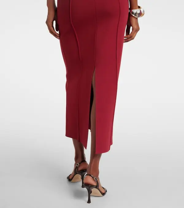 JOSEPH Foin Jersey Midi Dress - Red