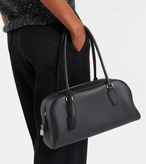 THE ROW E/w India Leather Shoulder Bag
