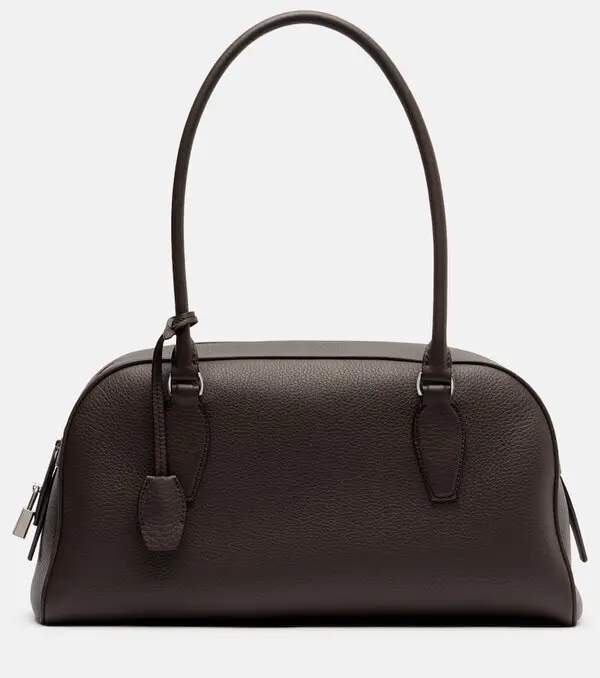 THE ROW E/w India Leather Shoulder Bag - Brown