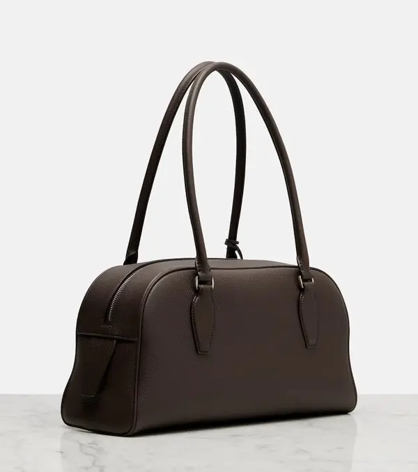 THE ROW E/w India Leather Shoulder Bag - Brown