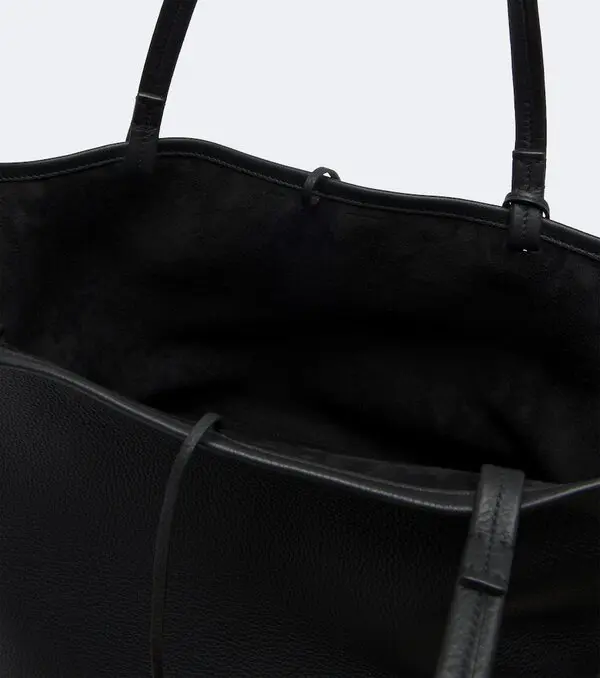 THE ROW Park Tote Three Leather Shopper - Black