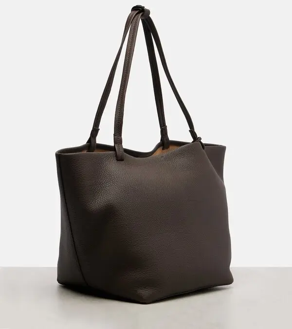 THE ROW Park Tote Three Leather Shopper - Brown