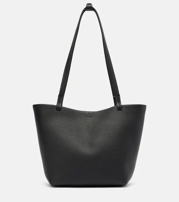 THE ROW Park Medium Leather Tote Bag - Black