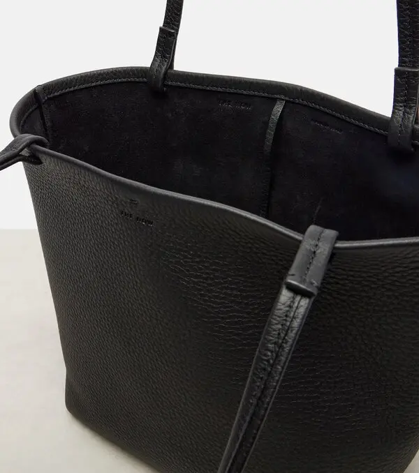 THE ROW Park Medium Leather Tote Bag - Black
