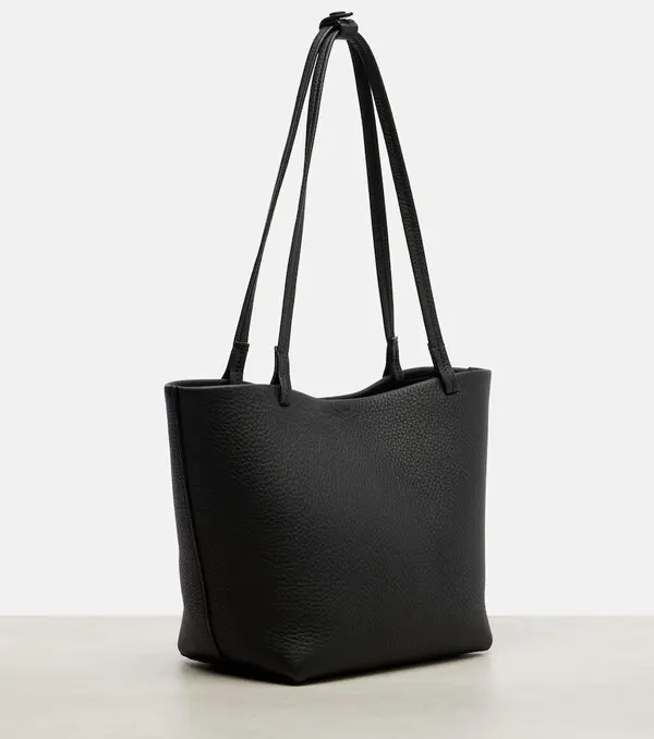THE ROW Park Medium Leather Tote Bag - Black