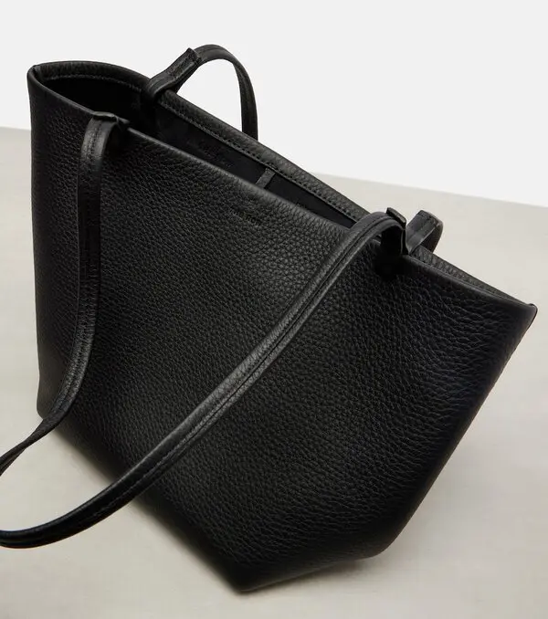 THE ROW Park Medium Leather Tote Bag - Black