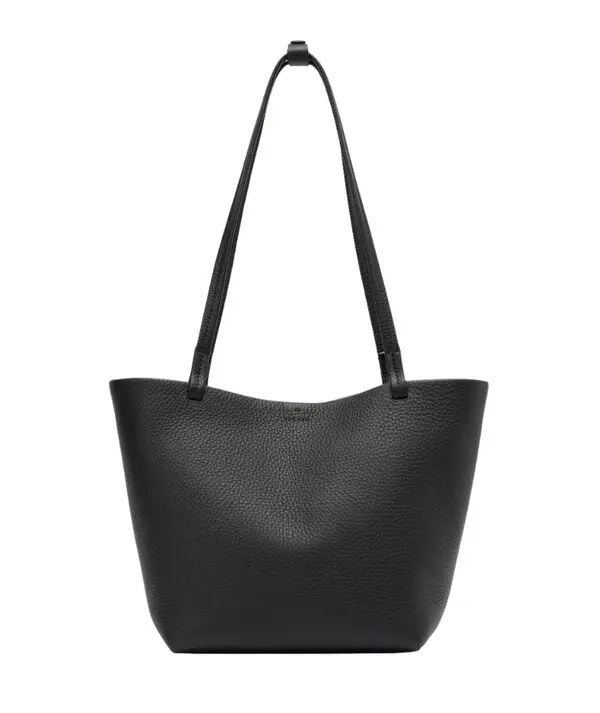 THE ROW Park Medium Leather Tote Bag - Black