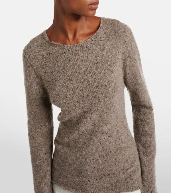 THE ROW Maira Cashmere Sweater - Brown