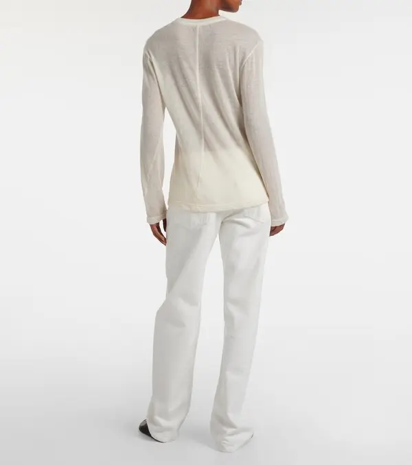 THE ROW Amia Cashmere Sweater - Beige