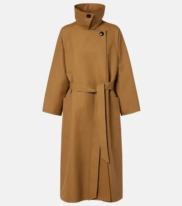 THE ROW Aurore Oversized Cotton Canvas Coat
