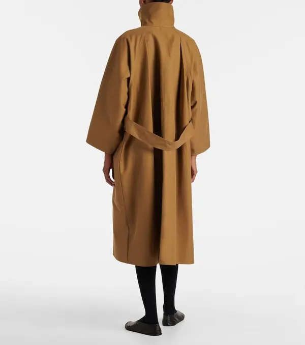 THE ROW Aurore Oversized Cotton Canvas Coat