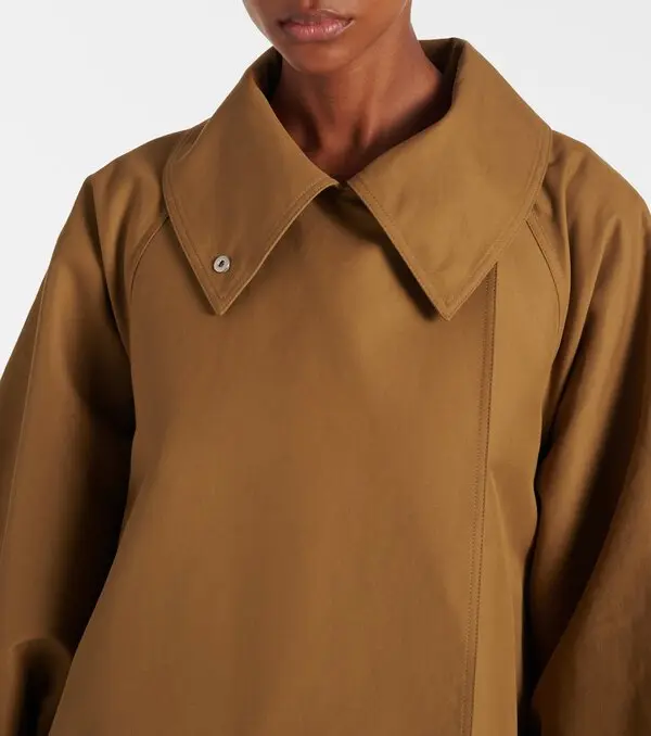 THE ROW Aurore Oversized Cotton Canvas Coat