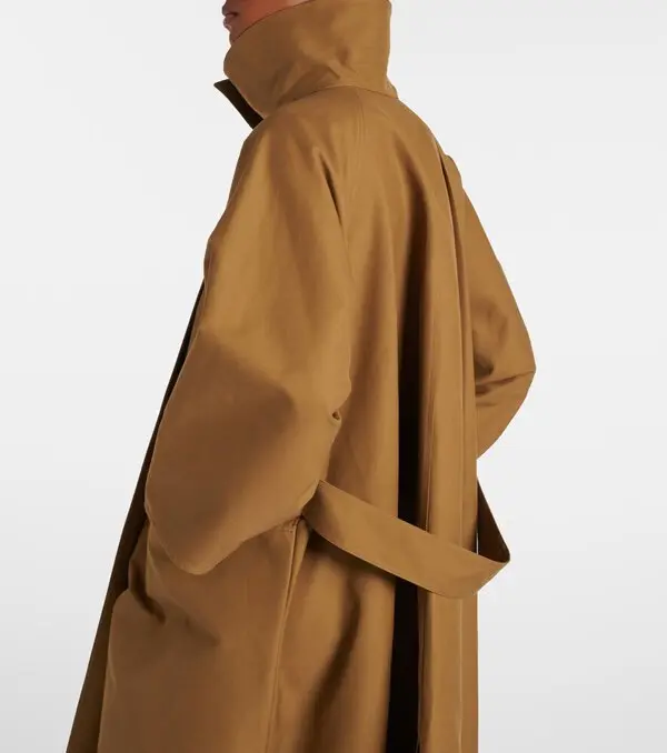 THE ROW Aurore Oversized Cotton Canvas Coat