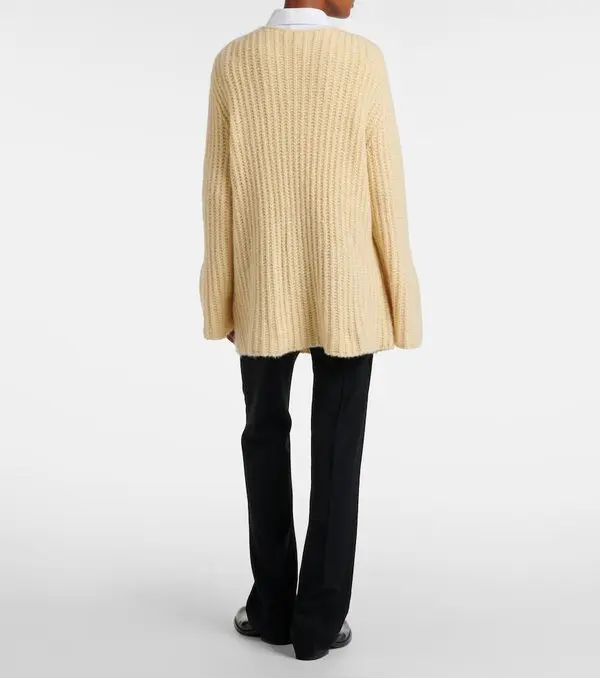 THE ROW Mirr Ribbed-knit Cashmere Sweater