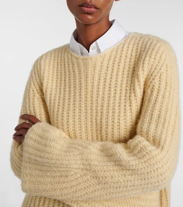 THE ROW Mirr Ribbed-knit Cashmere Sweater
