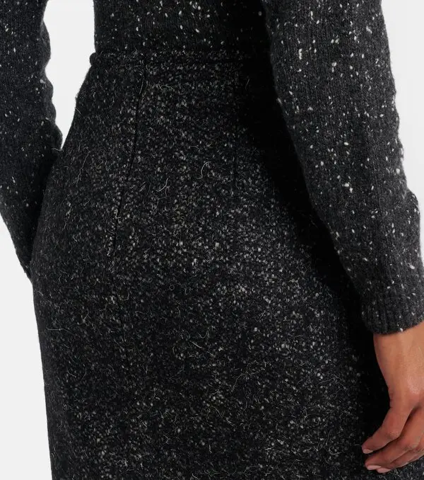 THE ROW Malva Wool Midi Skirt