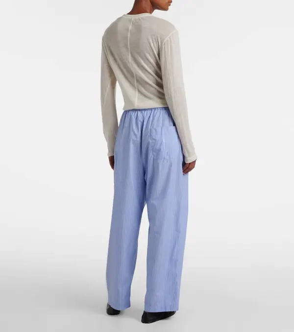 THE ROW Orien Striped Cotton Pants