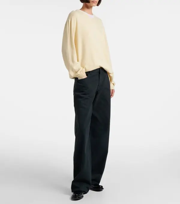 THE ROW Migeia Cashmere Sweater - Yellow
