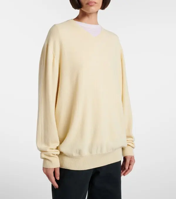 THE ROW Migeia Cashmere Sweater - Yellow