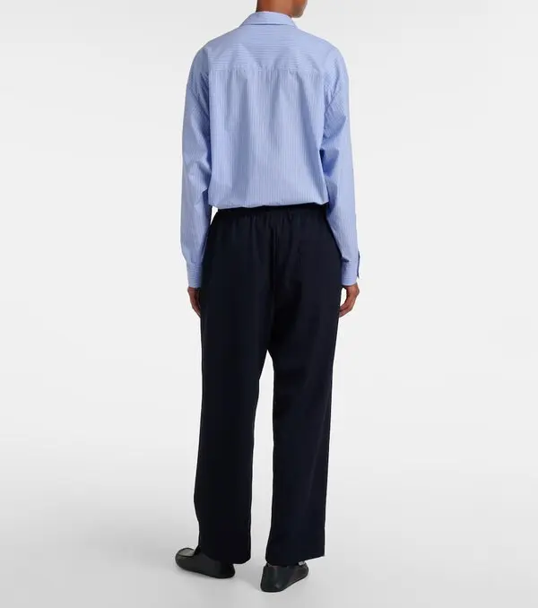 THE ROW Orieno Wool Gabardine Pants