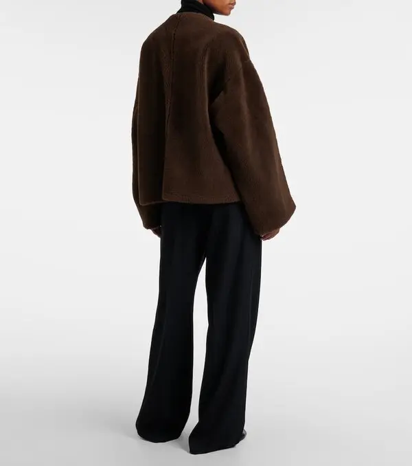 THE ROW Valorin Shearling Jacket - Brown